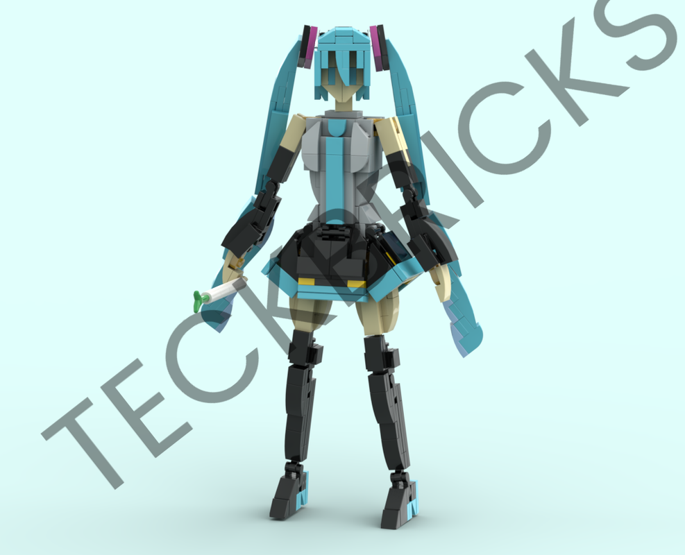 LEGO MOC Lego Hatsune Miku by Teckbricks | Rebrickable - Build with LEGO