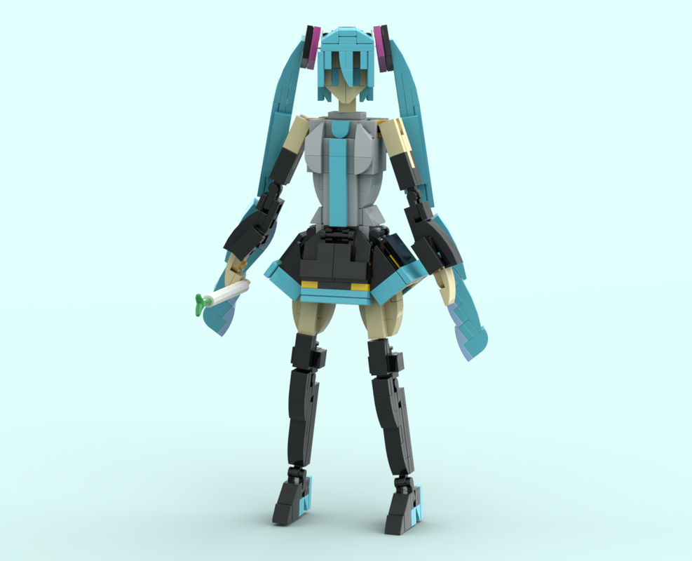 LEGO MOC Lego Hatsune Miku by Teckbricks | Rebrickable - Build with LEGO
