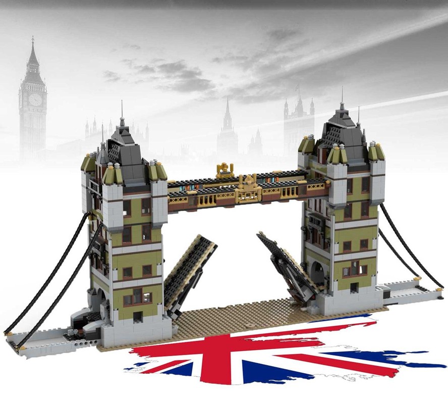 LEGO MOC Tower Bridge by Niouls | Rebrickable - Build with LEGO