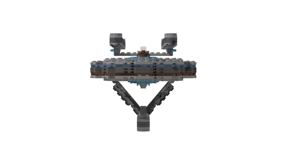 LEGO MOC-206743 USS Hutzel Kitbashed Starship by LegendAJ | Rebrickable ...