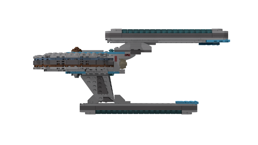 LEGO MOC-206743 USS Hutzel Kitbashed Starship by LegendAJ | Rebrickable ...