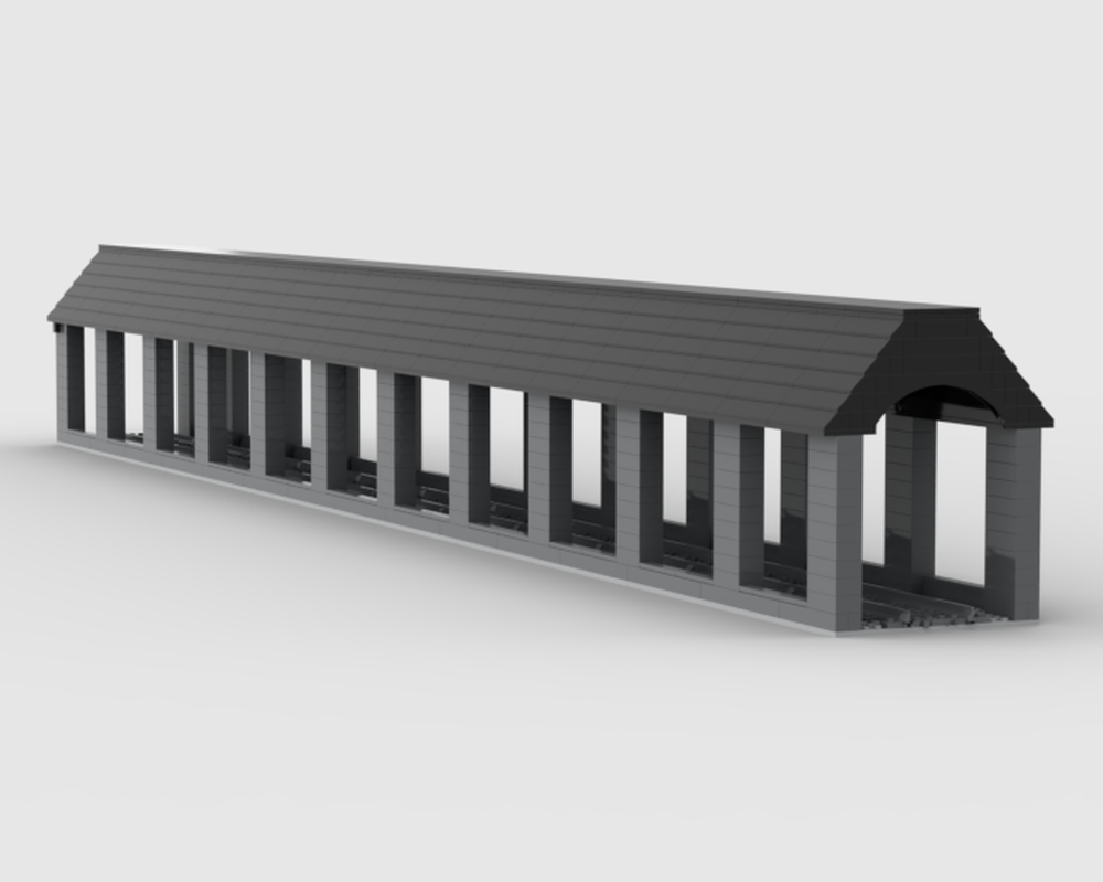 LEGO MOC Train Snow Shed by Bigboycupid918 | Rebrickable - Build with LEGO