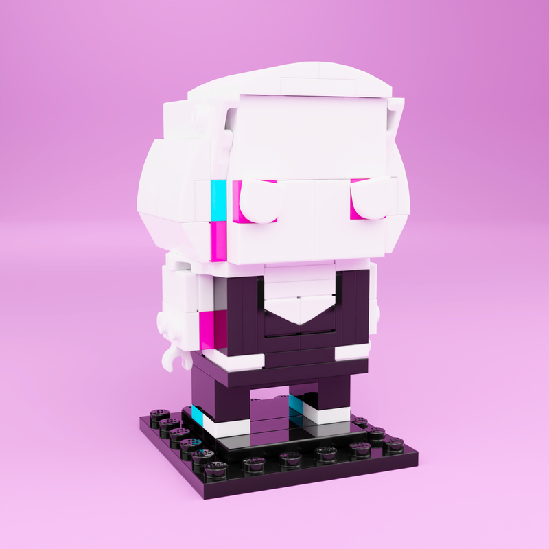 LEGO MOC Spider-Gwen Custom Brickheadz by IconicBrix | Rebrickable ...