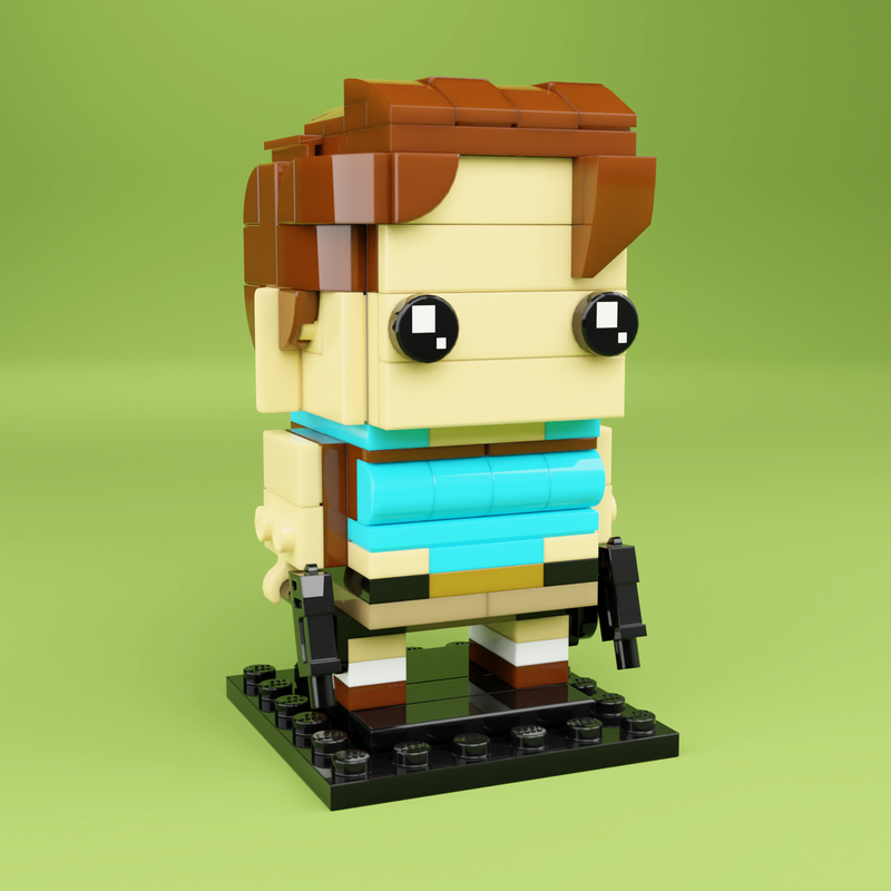 LEGO MOC Lara Croft Custom Brickheadz by IconicBrix | Rebrickable ...