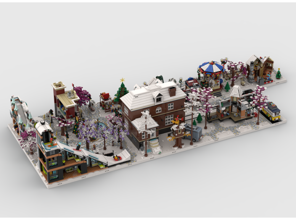 LEGO MOC Winter Village - Display Package 2 for sets: 10235, 10245 ...