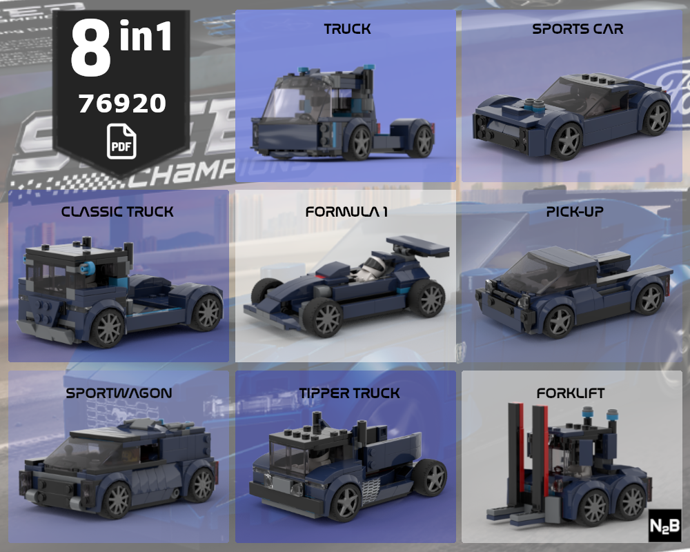 LEGO MOC Lego 76920 Builder's Pack 8 in 1 by n2brick | Rebrickable ...