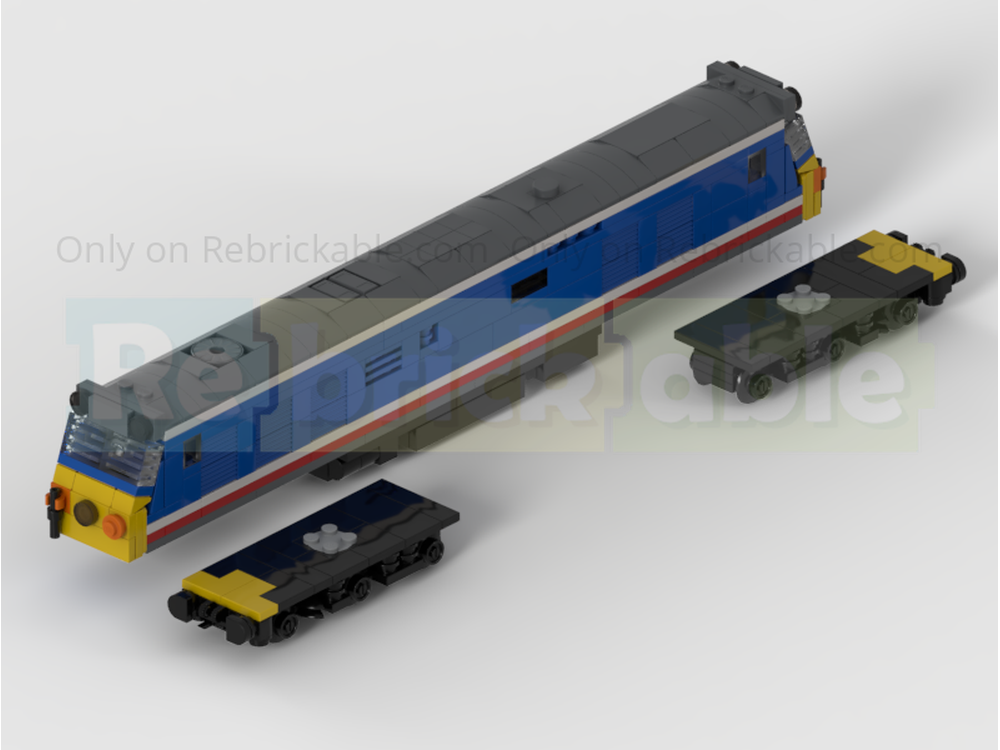 LEGO MOC 4-Wide BR Class 50 Diesel Locomotive Train In Network ...