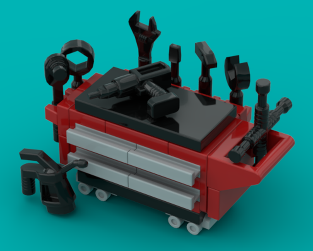 LEGO MOC Little red toolbox by alejoluis | Rebrickable - Build with LEGO
