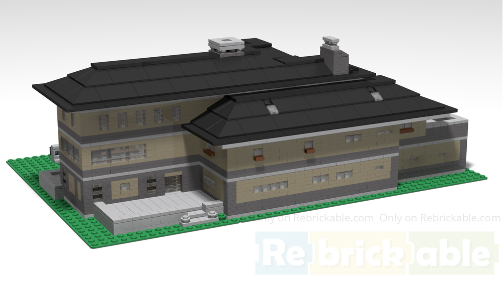 LEGO MOC Microscale brick mansion by Mobilox Studios | Rebrickable ...