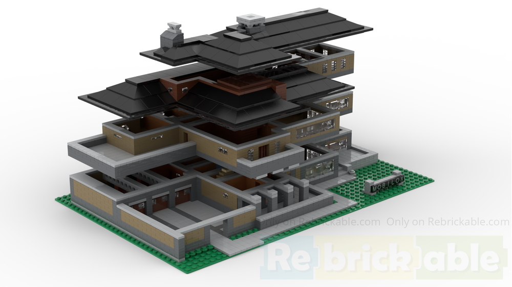 LEGO MOC Microscale brick mansion by Mobilox Studios | Rebrickable ...