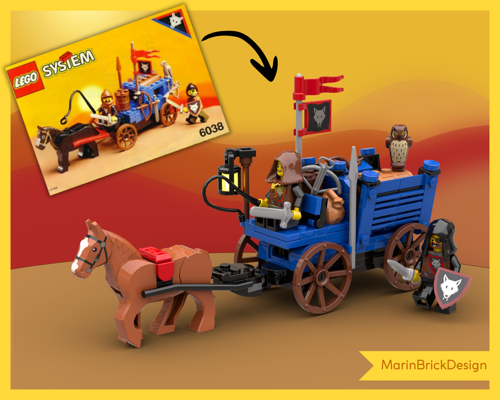 LEGO MOC LEGO 6038 Wolfpack Renegades Wagon Remake Moc - Lego Medieval ...