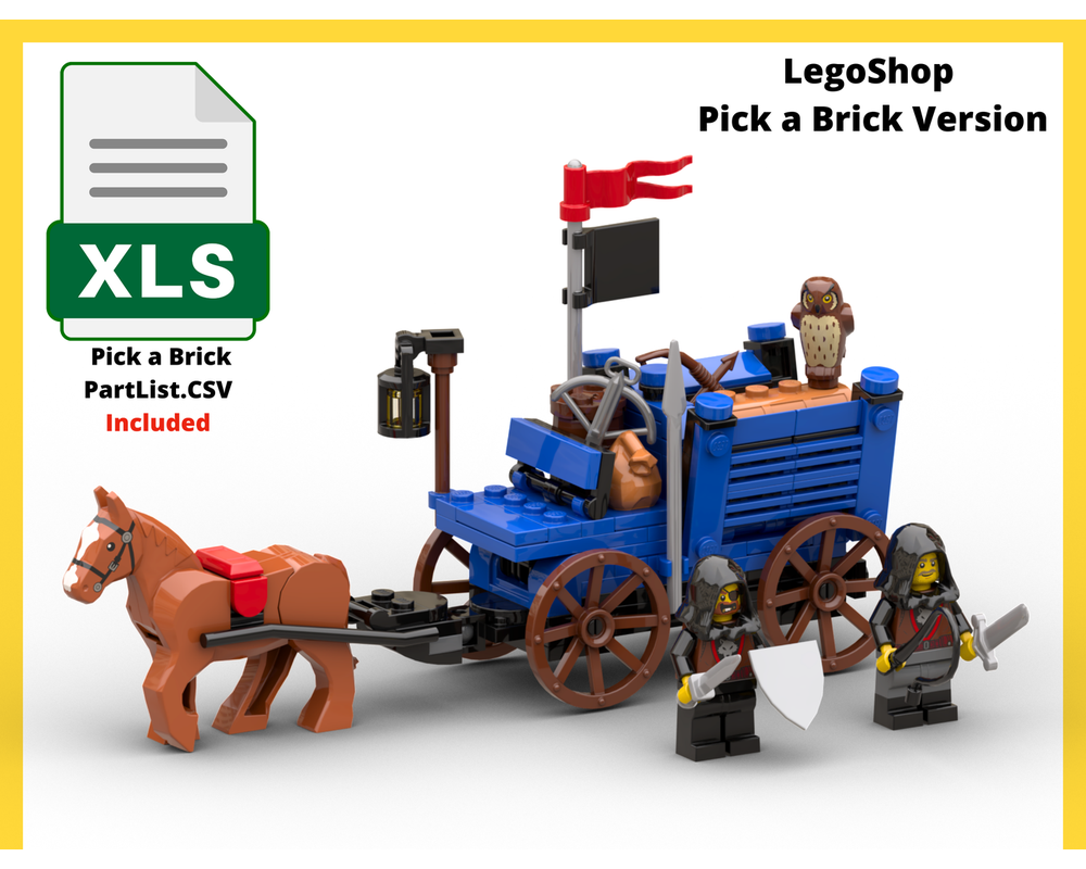 LEGO MOC LEGO 6038 Wolfpack Renegades Wagon Remake Moc - Lego Medieval ...