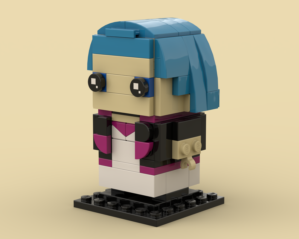 LEGO MOC-206809 BrickHeadz of Jinx AU / Powder from Arcane - League of ...