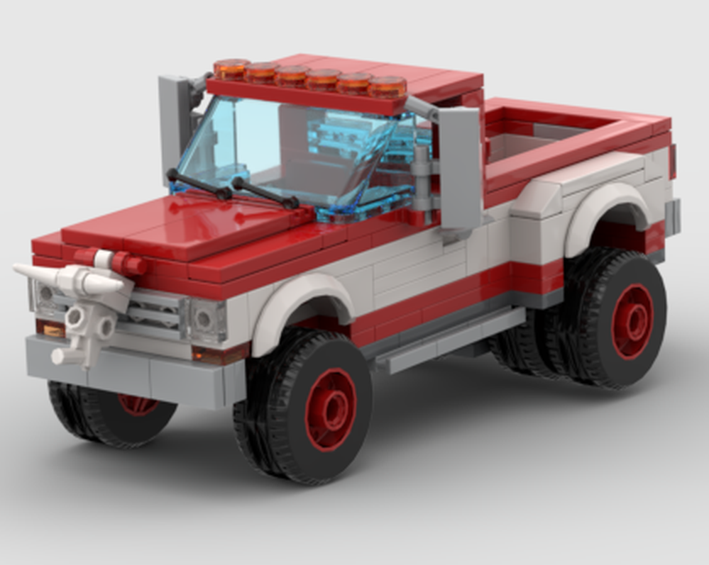 LEGO MOC 1980s Ford F-350 Dually by Caroholic | Rebrickable - Build ...