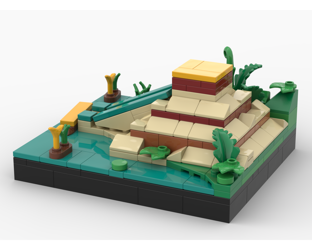 Lego Moc Mayan Pyramid By Prinzlaser Rebrickable Build With Lego