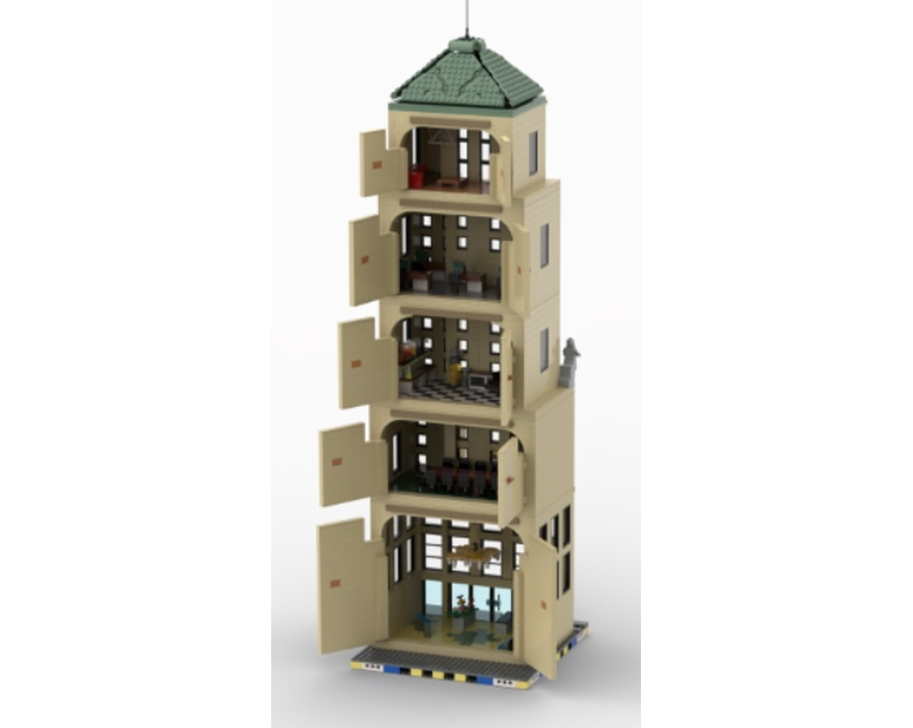 LEGO MOC-206849 Wayne's tower by plasticine | Rebrickable - Build with LEGO
