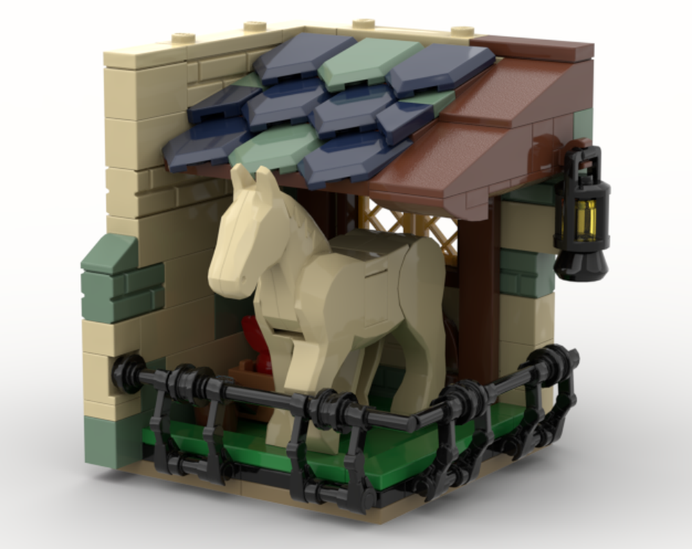 LEGO MOC-206858 Horse Stable Habitat by KIrene | Rebrickable - Build ...
