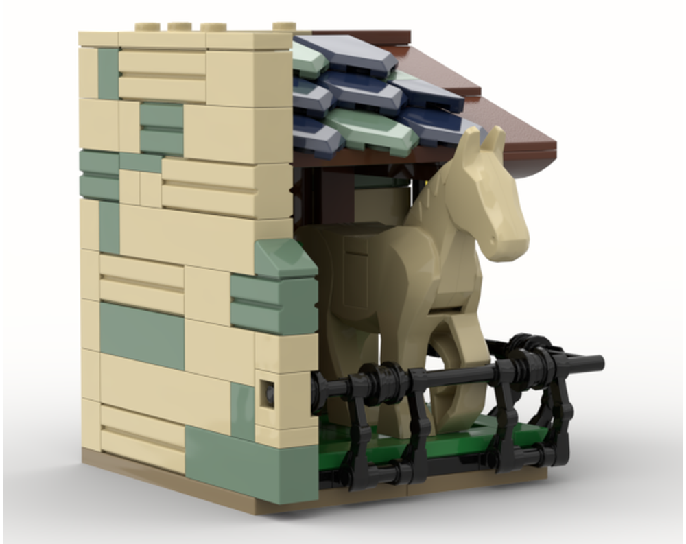 LEGO MOC Horse Stable Habitat by KIrene | Rebrickable - Build with LEGO