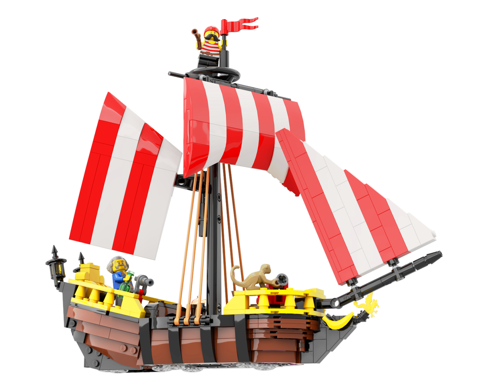 LEGO MOC Scalawag Sloop by TomSkippy | Rebrickable - Build with LEGO