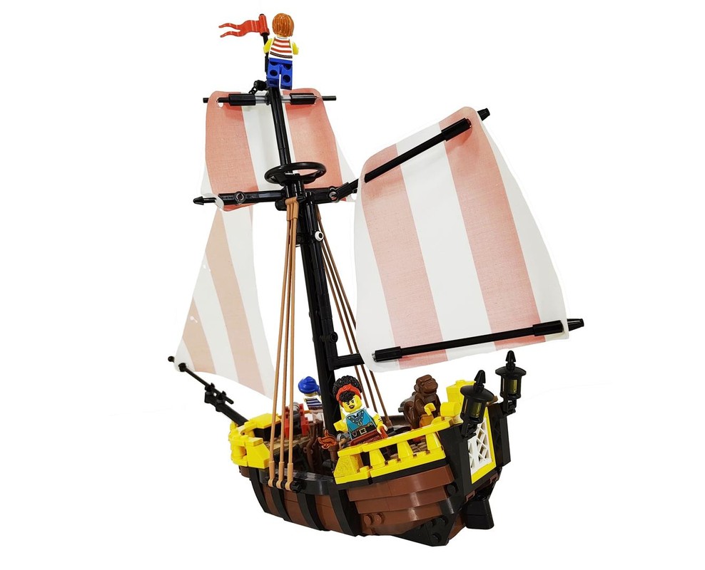 LEGO MOC Scalawag Sloop by TomSkippy | Rebrickable - Build with LEGO