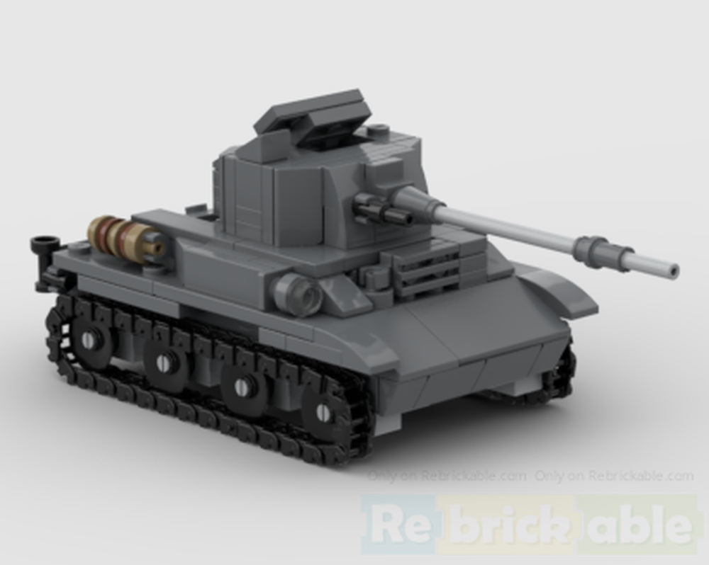 LEGO MOC Tetrarch I - WWII British Light Tank by N_Newton | Rebrickable ...