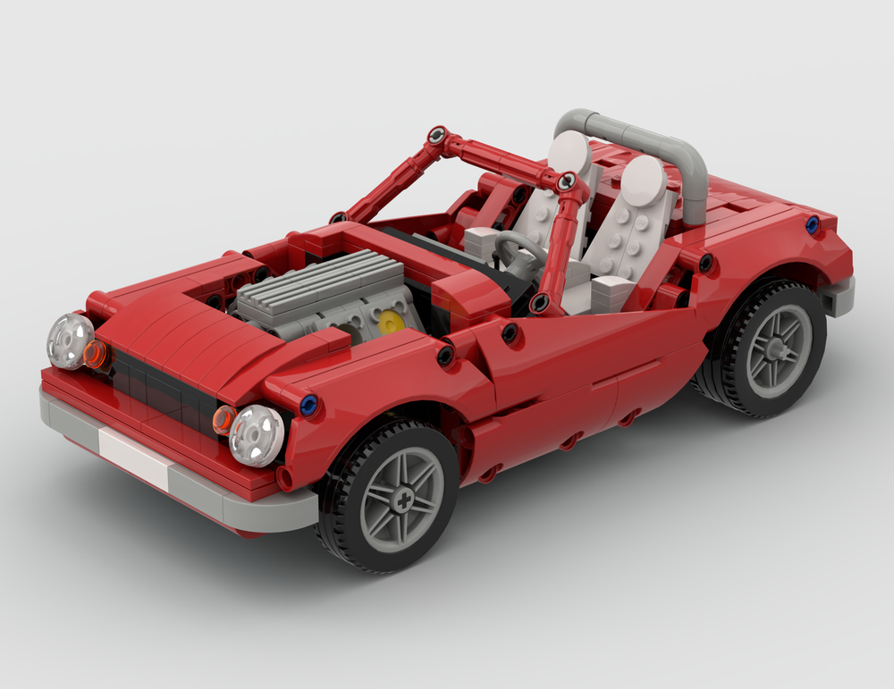 LEGO MOC Little Red Roadster by Niceno | Rebrickable - Build with LEGO