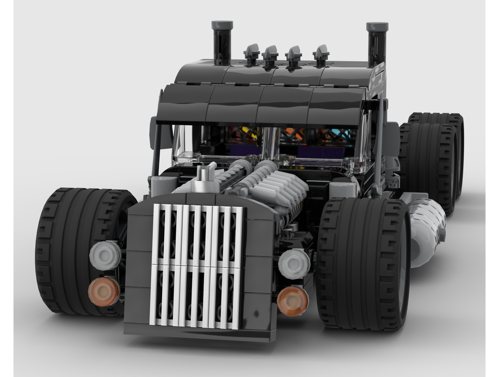 LEGO MOC 1986 Peterbilt 359 'The Cathedral' by toms8wides | Rebrickable ...