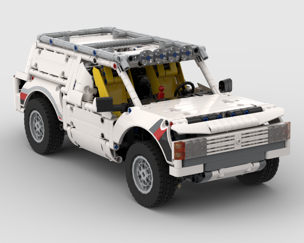 LEGO MOC White truck RWD by kovchenkovskiy | Rebrickable - Build with LEGO