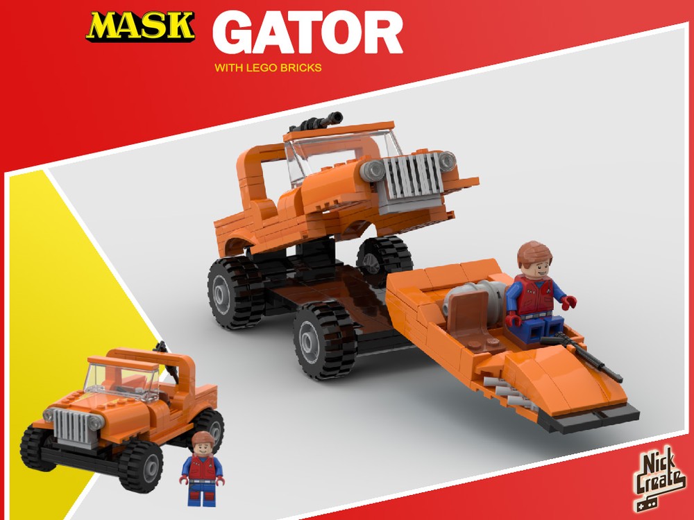 LEGO MOC M.A.S.K. - Gator Off-Road Jeep by NickCreate | Rebrickable ...
