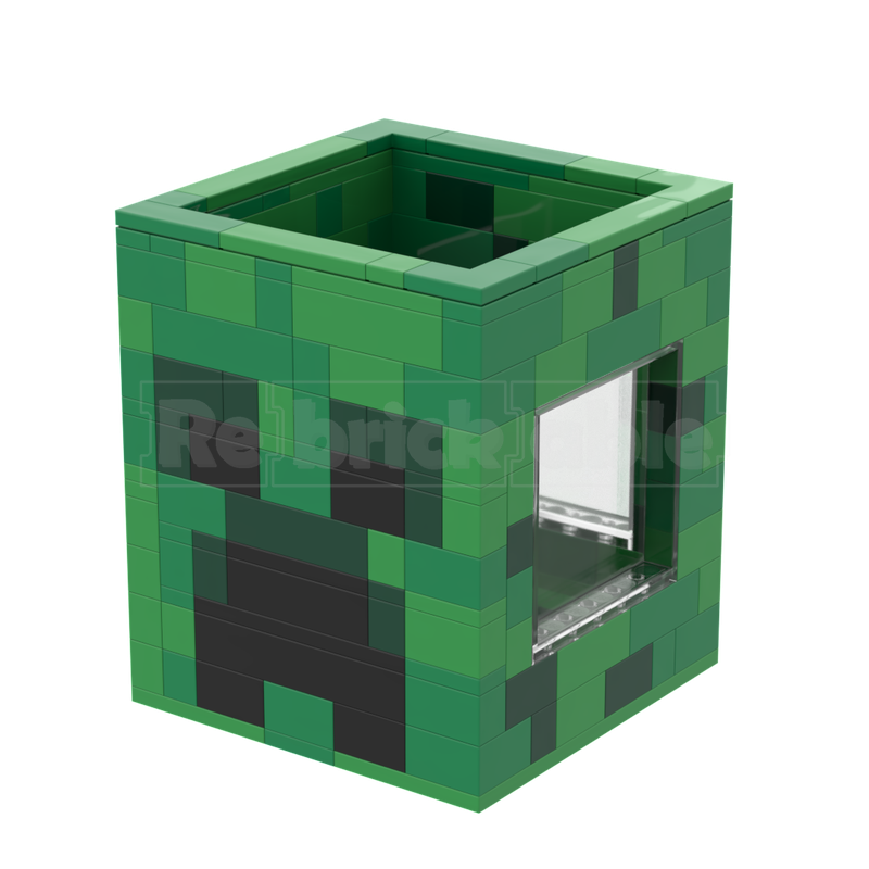 LEGO MOC Minecraft Creeper GBC Ball Bin - Pencil Cup by andybell ...