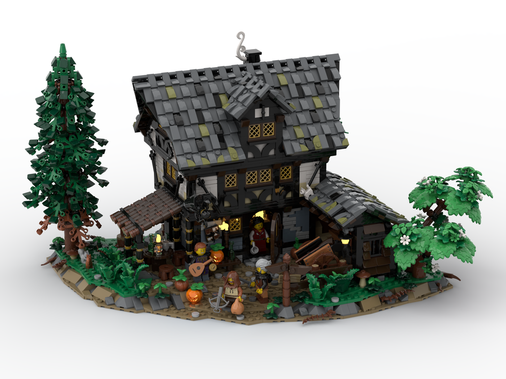 LEGO MOC The Ragged Crow Inn by Brickjester | Rebrickable - Build with LEGO