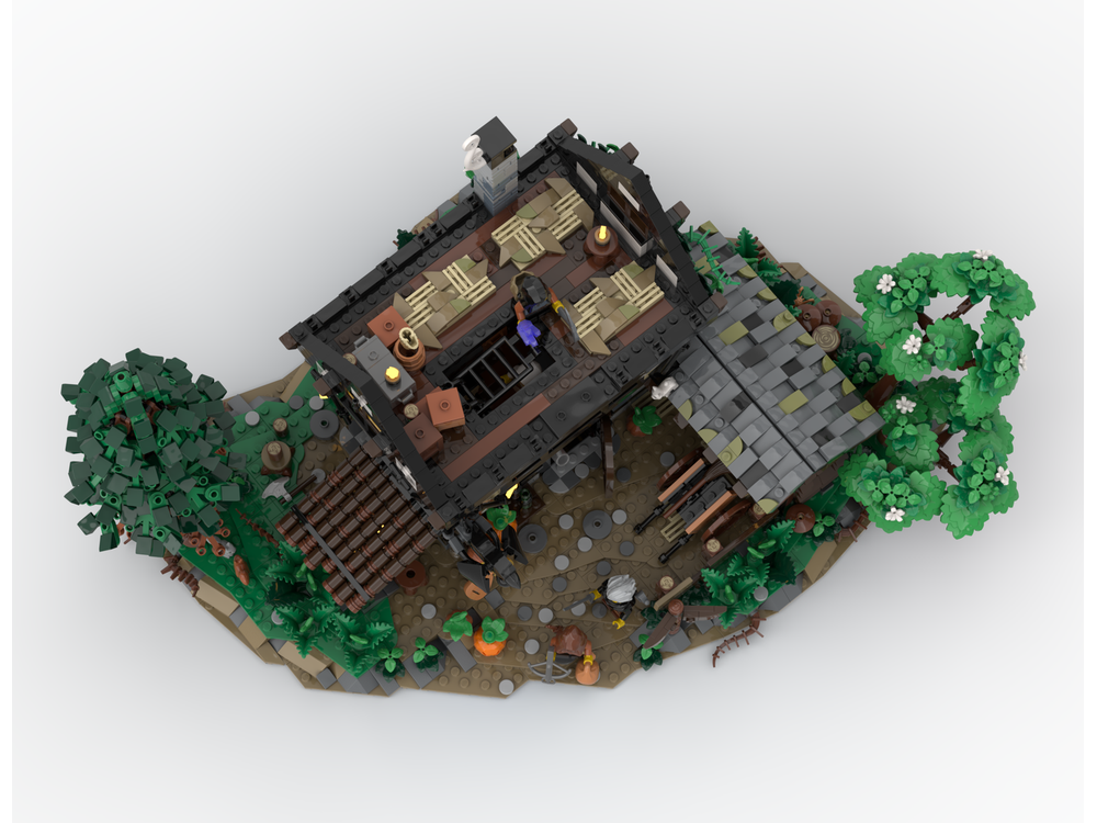 LEGO MOC The Ragged Crow Inn by Brickjester | Rebrickable - Build with LEGO