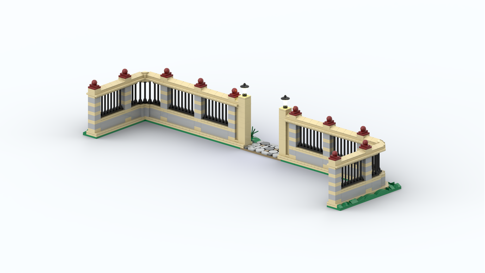 LEGO MOC Fence and rails by legoalfactotum | Rebrickable - Build with LEGO