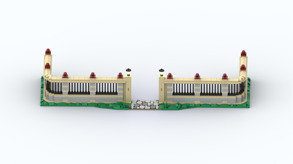 LEGO MOC Fence and rails by legoalfactotum | Rebrickable - Build with LEGO