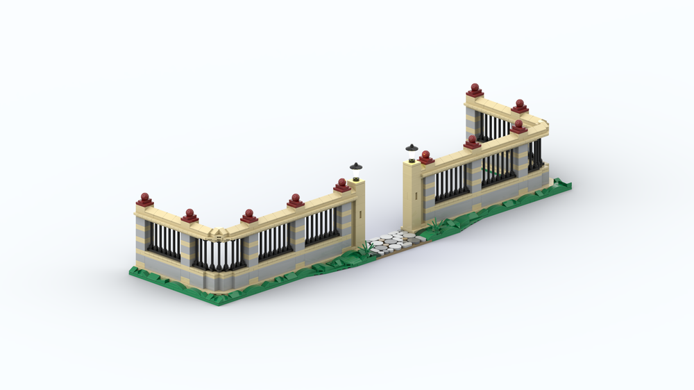 LEGO MOC Fence and rails by legoalfactotum | Rebrickable - Build with LEGO