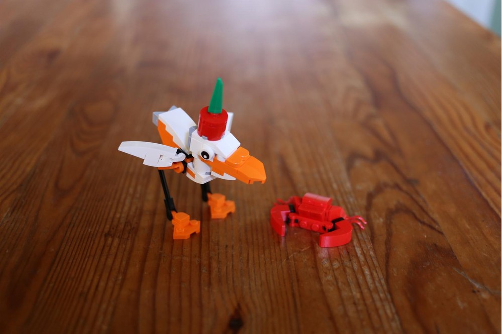 Lego Moc Seagull And Crab By Kaen Rebrickable Build With Lego