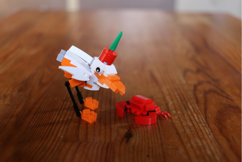Lego Moc Seagull And Crab By Kaen Rebrickable Build With Lego