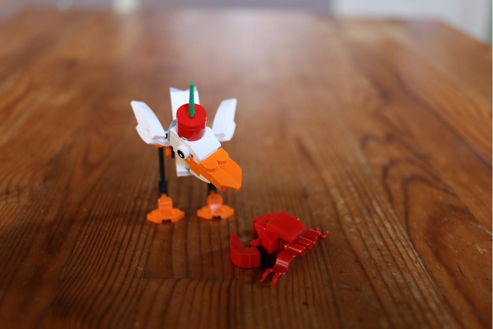 Lego Moc Seagull And Crab By Kaen Rebrickable Build With Lego