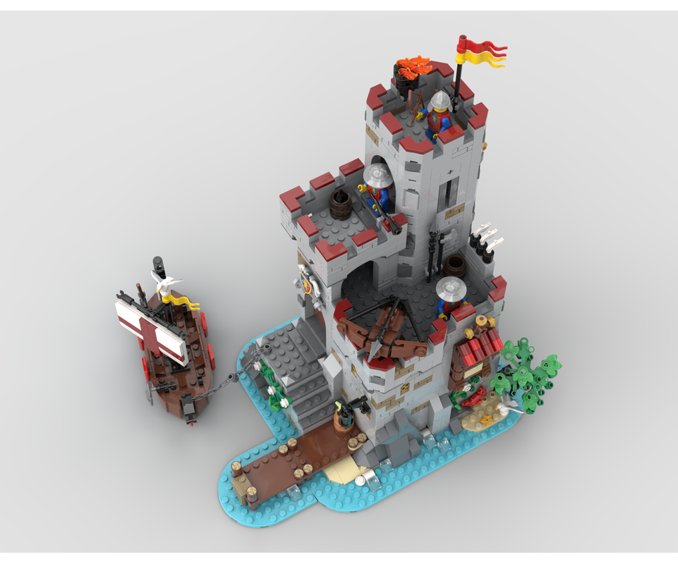 LEGO MOC Medieval Seaside Market Tower Alt build by bricks_fan_uy ...