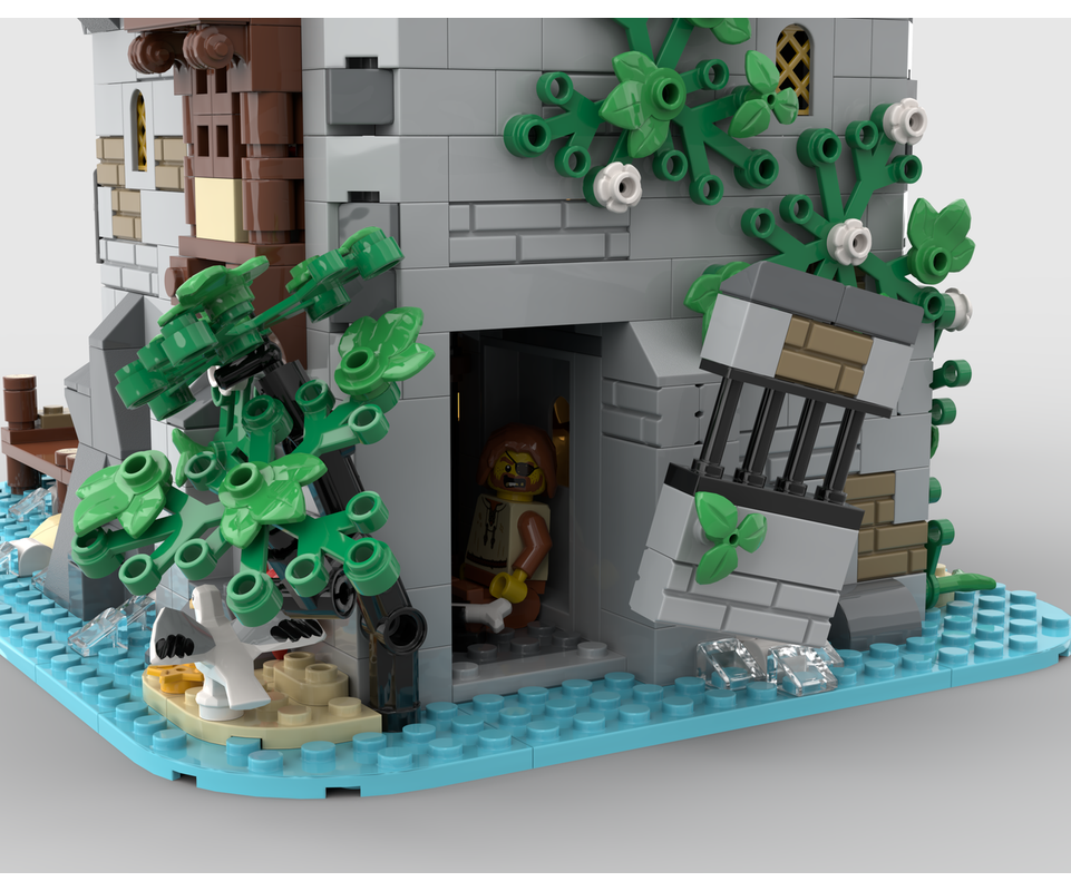 LEGO MOC Medieval Seaside Market Tower Alt build by bricks_fan_uy ...