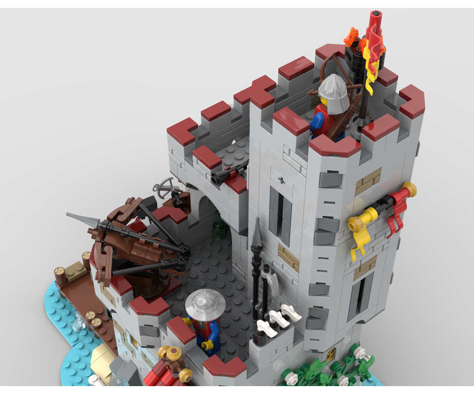 LEGO MOC Medieval Seaside Market Tower Alt build by bricks_fan_uy ...