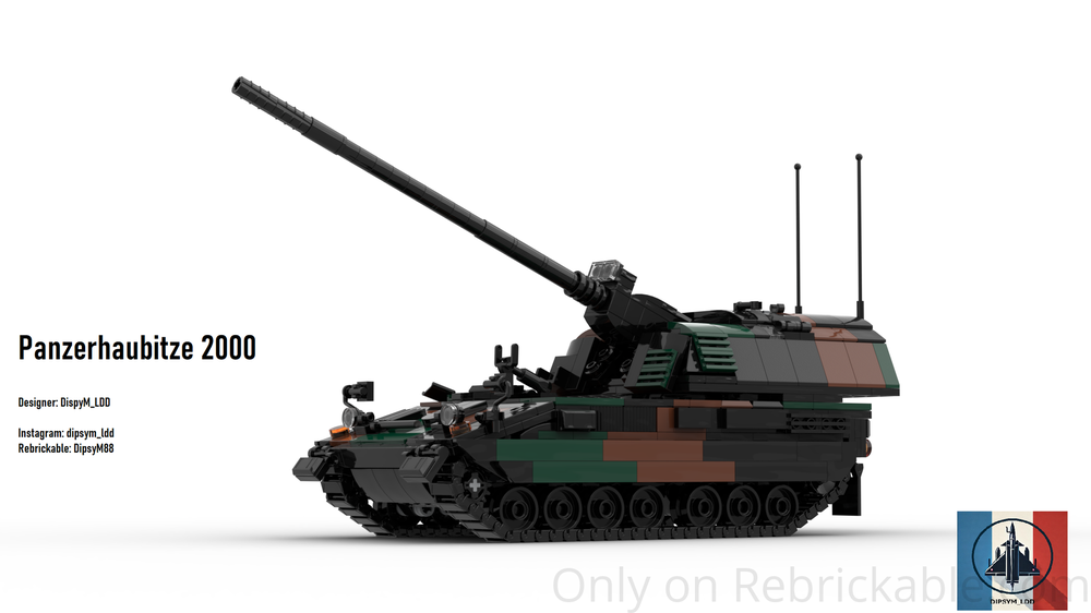 LEGO MOC-206997 PZH 2000 Howitzer by DipsyM88 | Rebrickable - Build ...