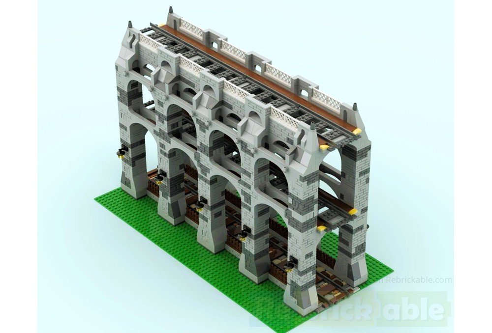 Lego Moc Railway Bridge By Albox82 Rebrickable Build With Lego