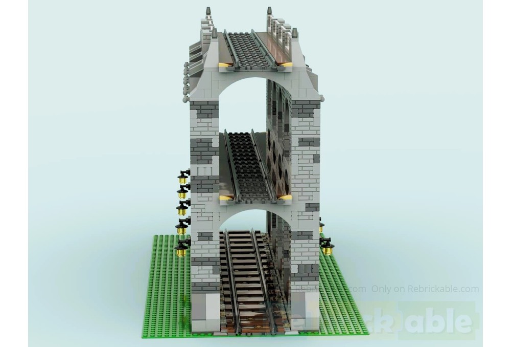 Lego Moc Railway Bridge By Albox82 Rebrickable Build With Lego