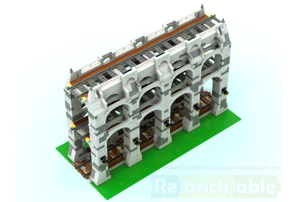 LEGO MOC Railway Bridge by Albox82 | Rebrickable - Build with LEGO