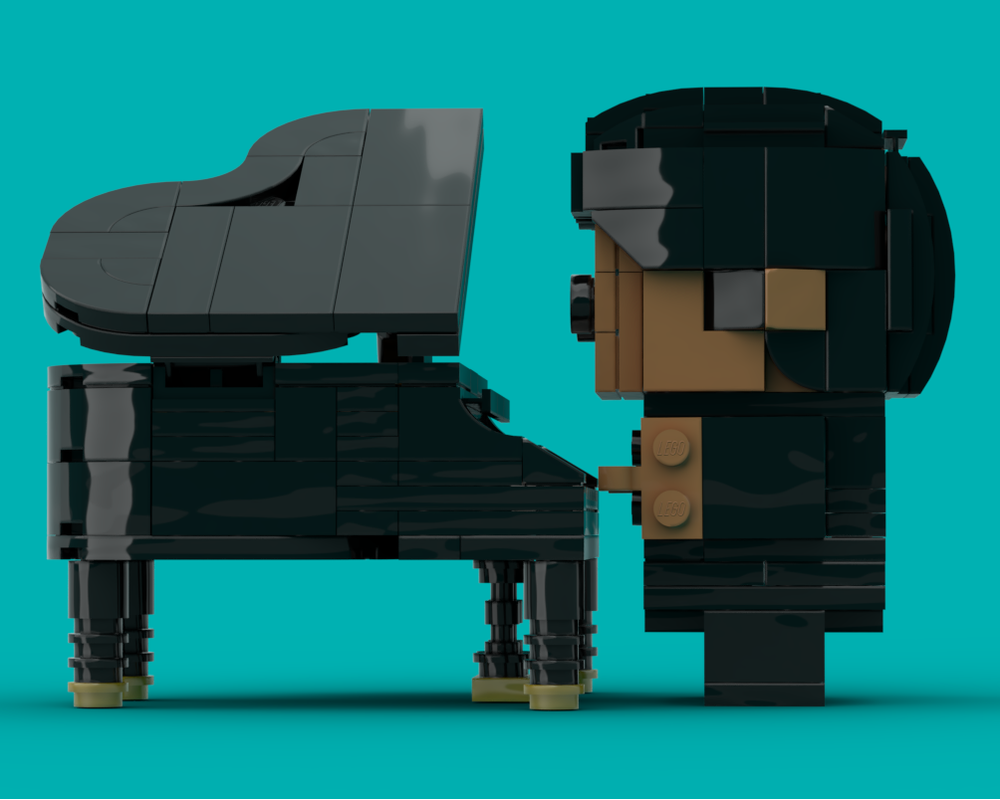 Lego Moc Piano Guy By Birdbrickbuilds Rebrickable Build With Lego
