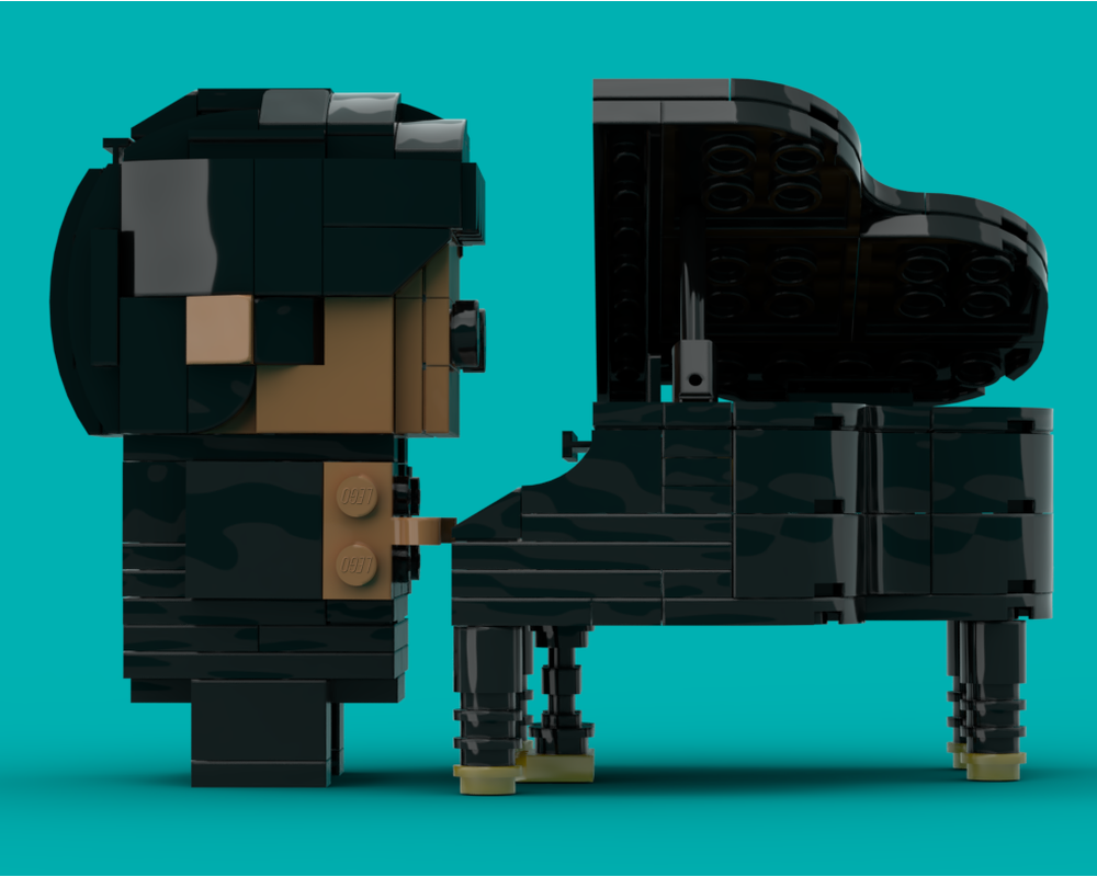 Lego Moc Piano Guy By Birdbrickbuilds Rebrickable Build With Lego