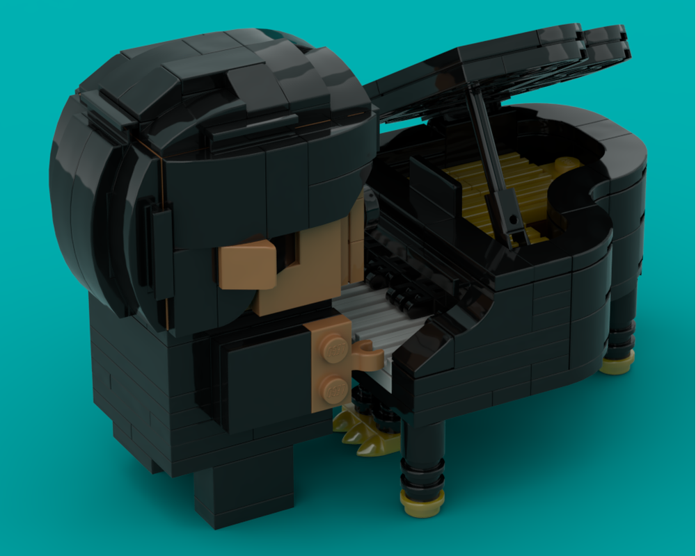 Lego Moc Piano Guy By Birdbrickbuilds Rebrickable Build With Lego