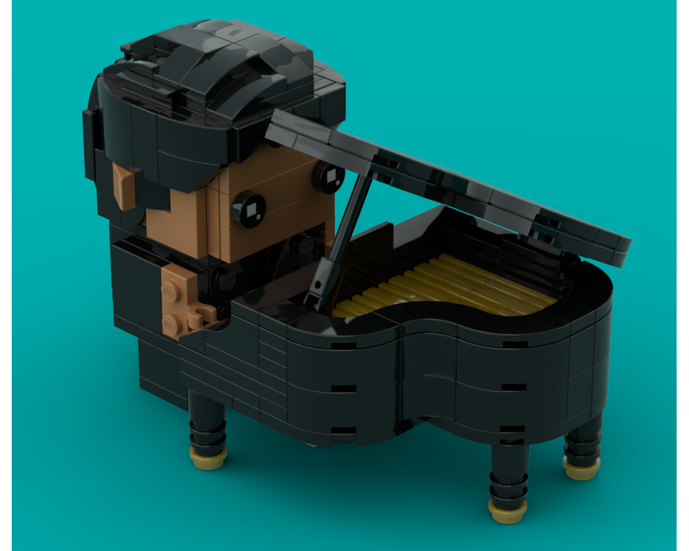 Lego Moc Piano Guy By Birdbrickbuilds Rebrickable Build With Lego