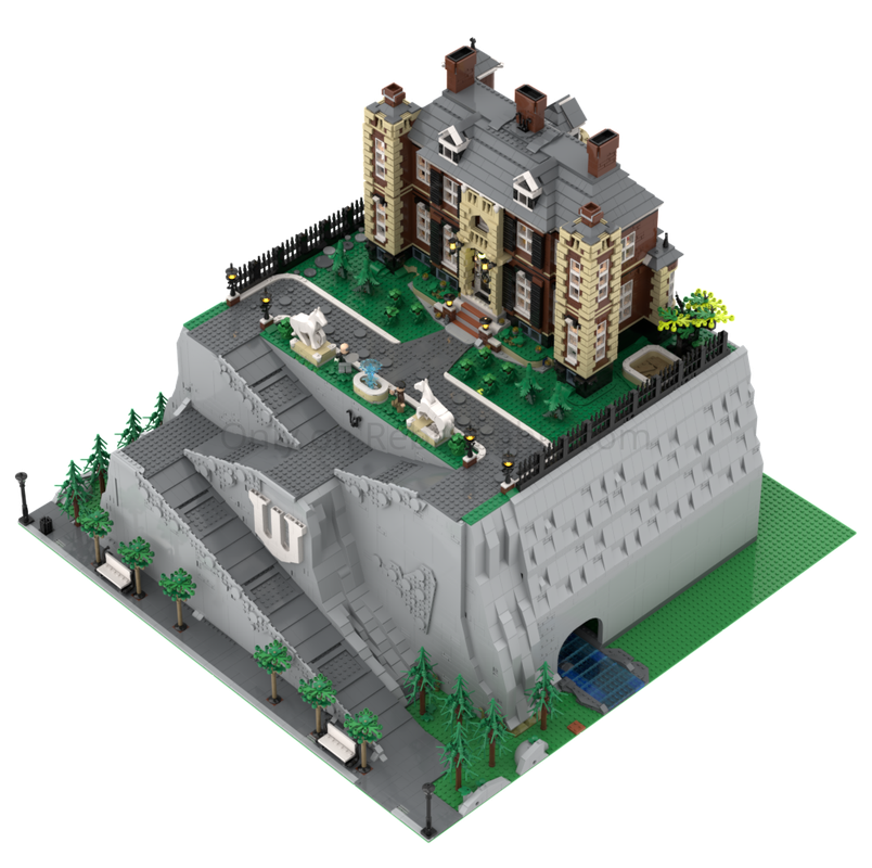 LEGO MOC Batcave & Wayne Manor - 76252 & 21330 Modular Building ...